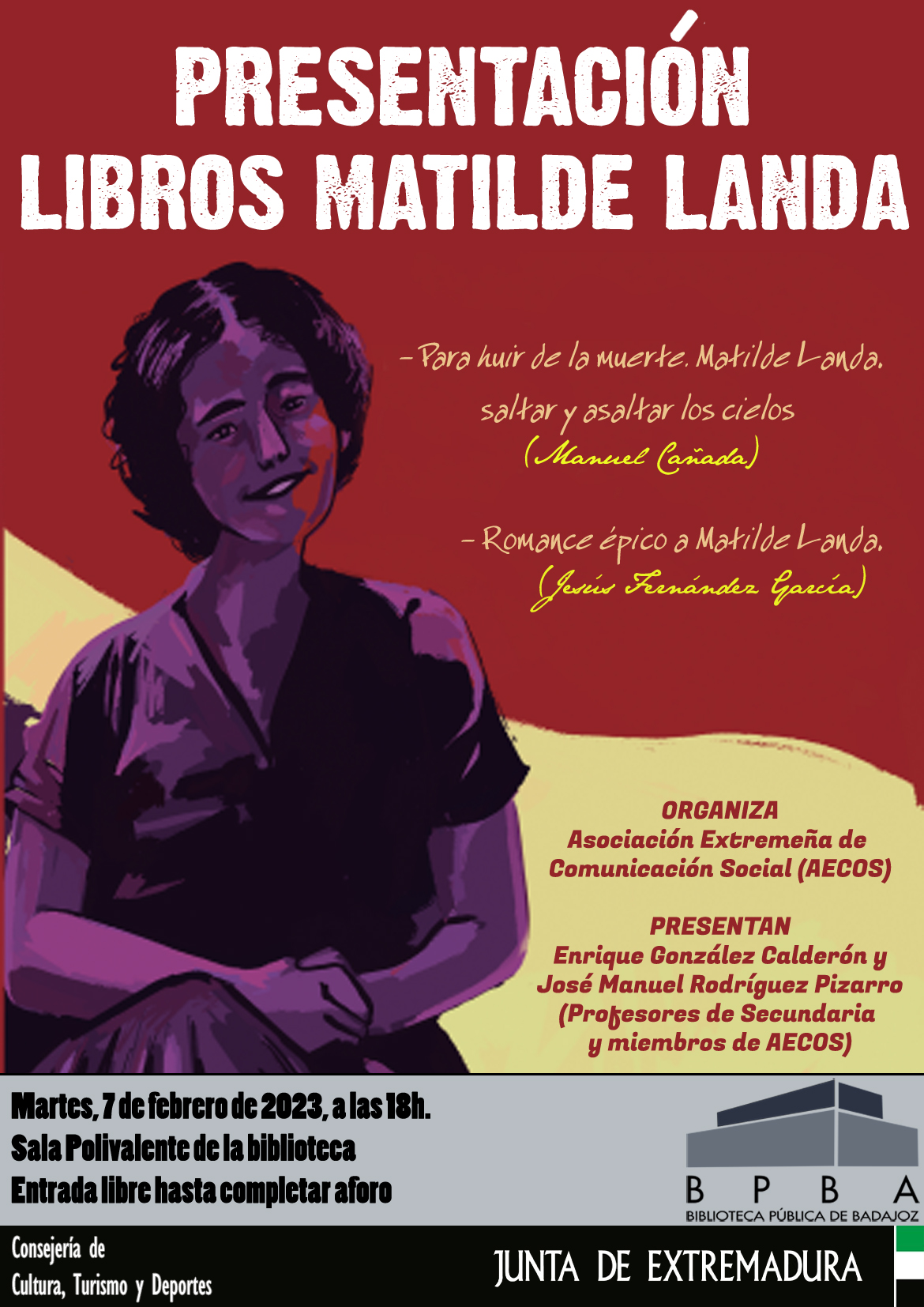 La Biblioteca Pública de Badajoz presenta dos libros sobre Matilde ...